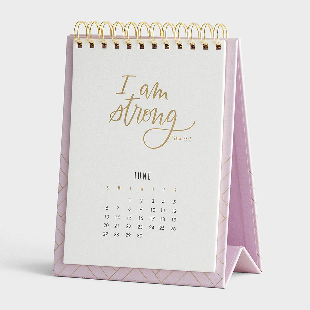 Custom Spiral-Bound Desktop Standing Calendar – Sphere Resources